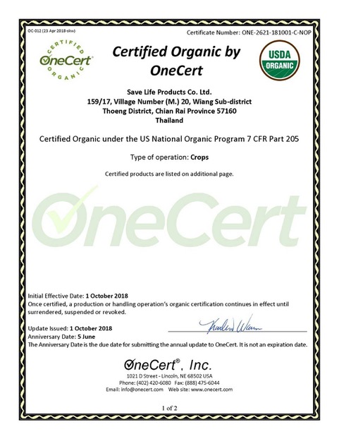 Certificates - CPT Super Herbs